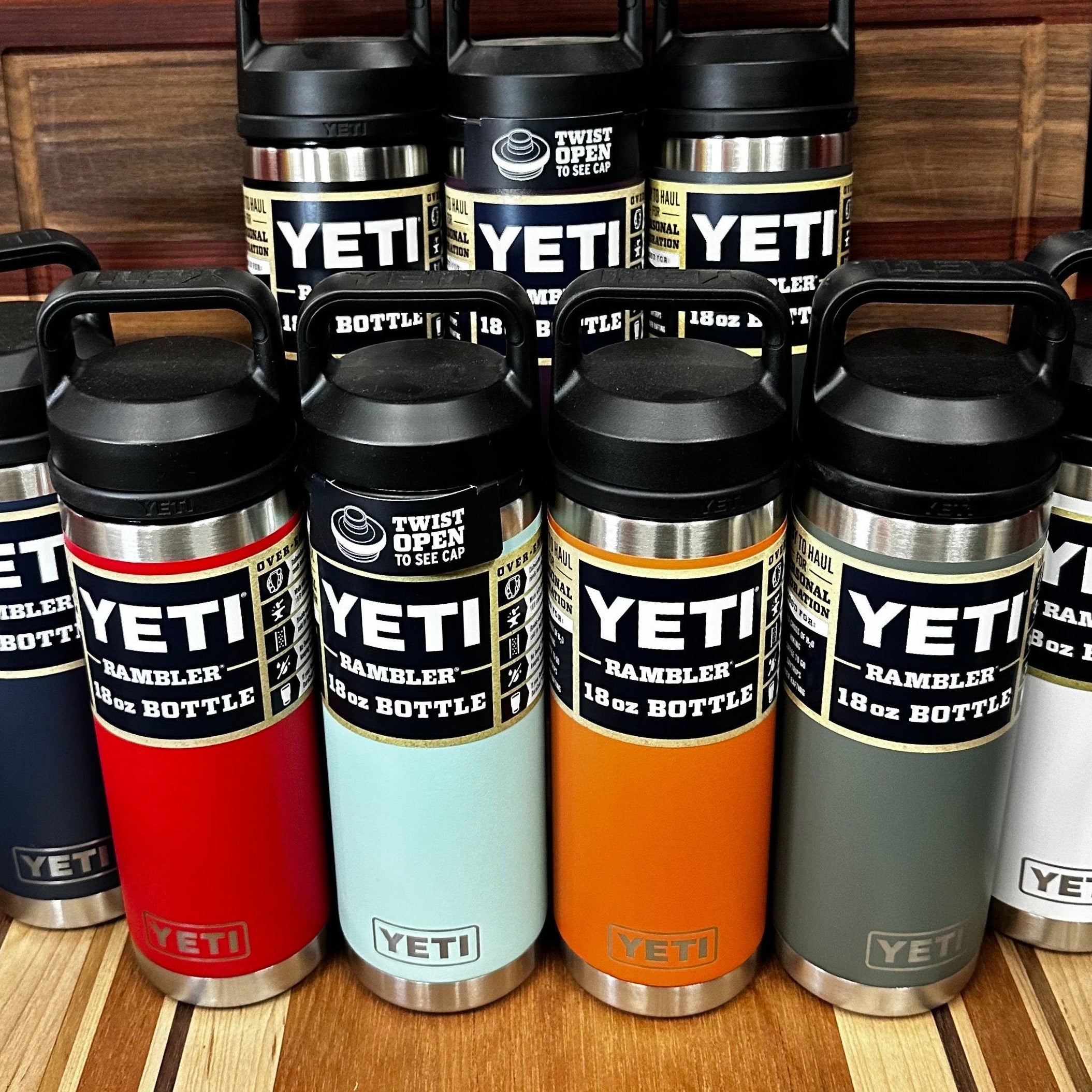 18oz Custom Engraved Yeti Chug Bottle – Oklahoma Engraving